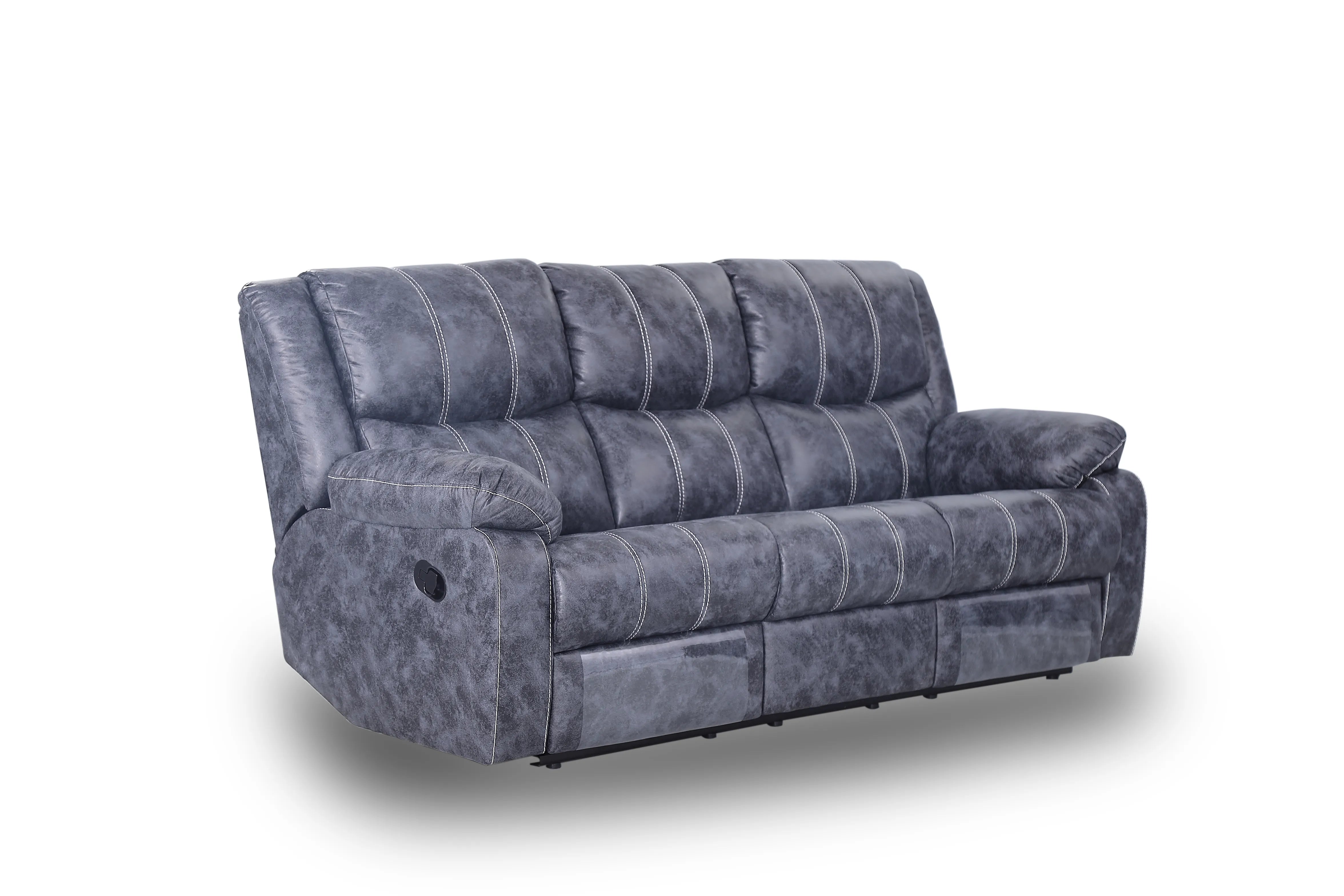 Crane Recliner Set Grey - 3R+1R+1R – Woodpecker Furniture